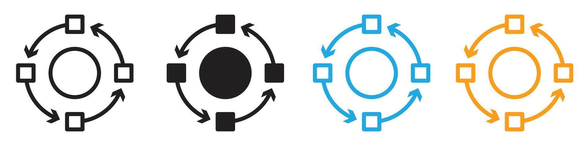 Efficient Operation Icons for Automated Workflows in Manufacturing Plants 47699120 Vector Art at ...