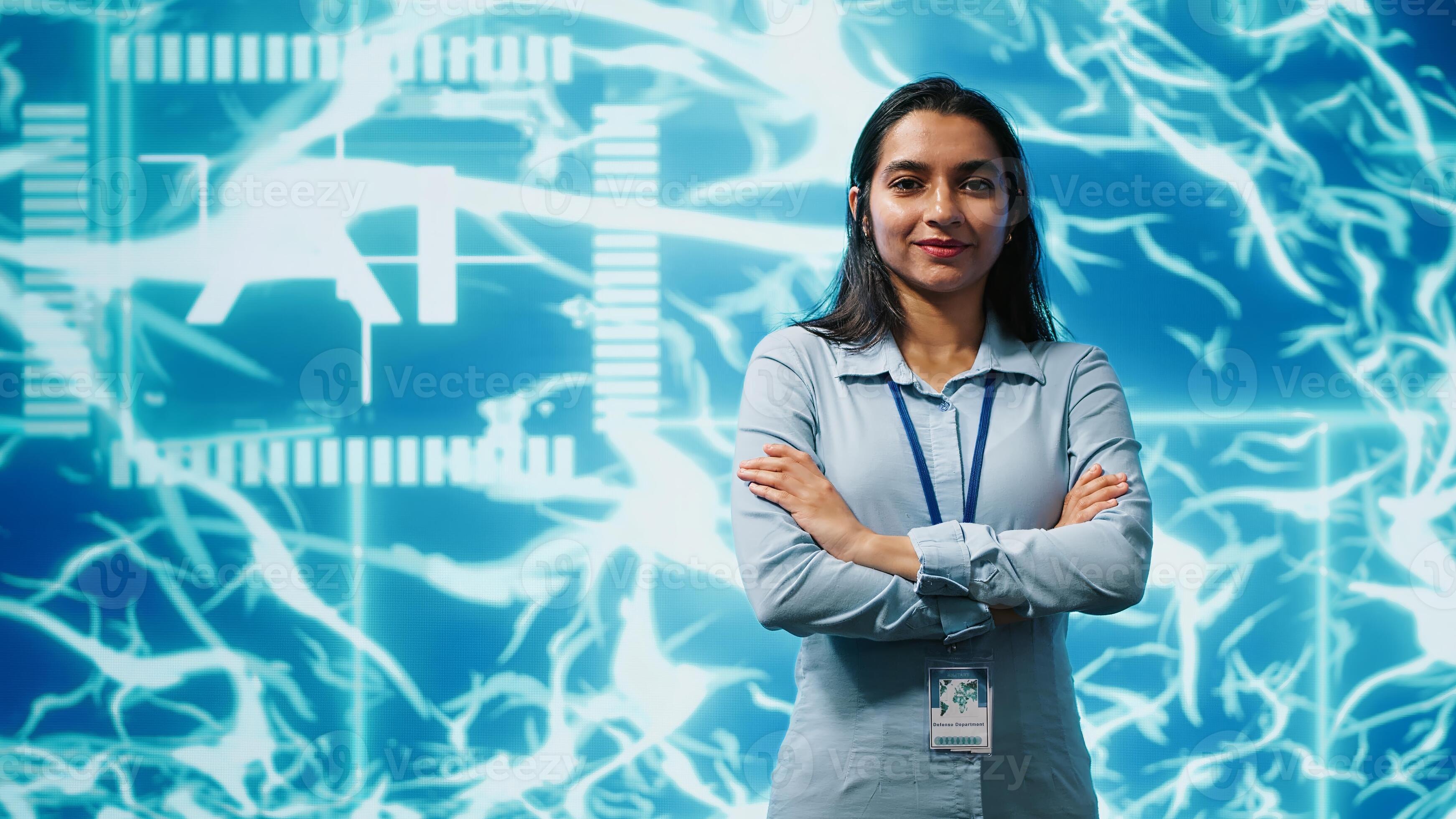 Jolly Engineer Using Artificial Intelligence Computing Simulating Human Brain Thought Processes