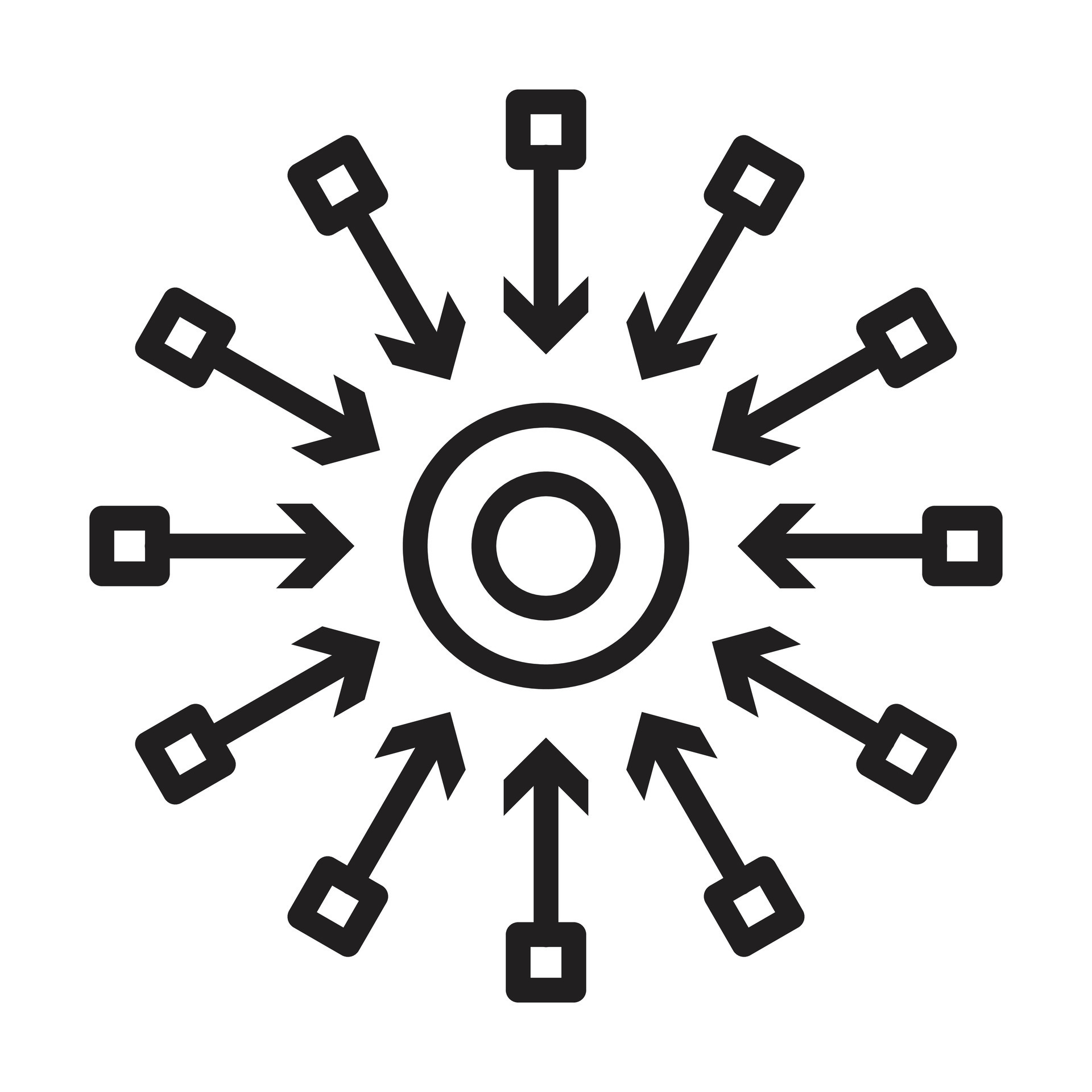 Centralized Database Icon Perfect for IT and Network Solutions 47743312 ...