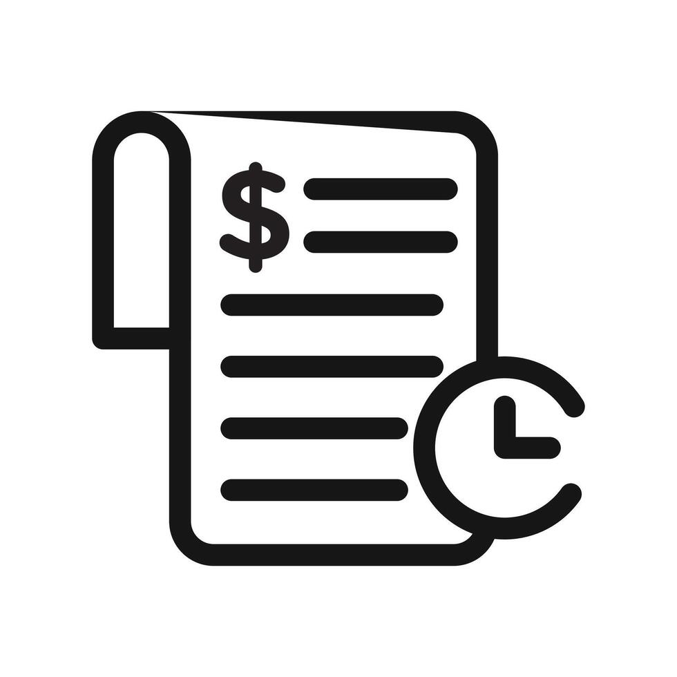 Transaction History Icon Black Line Art 47744811 Vector Art At Vecteezy