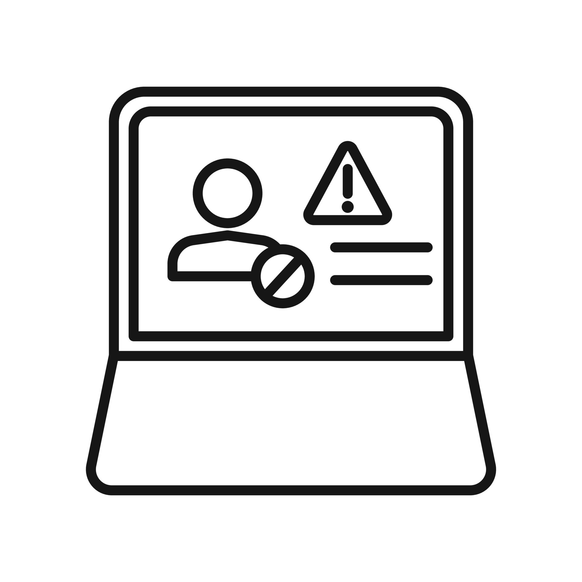 Unauthorized Access icon Black line art 47744815 Vector Art at Vecteezy