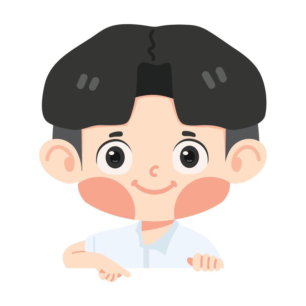 Student directing attention downward with his finger 47758552 Vector ... Student directing attention downward with his finger 47758552 Vector ...