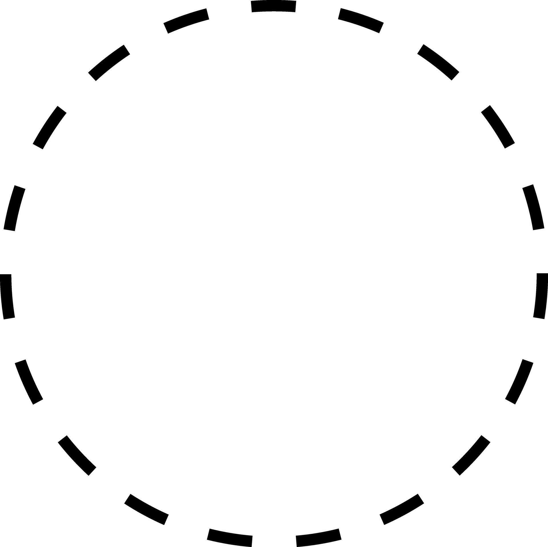 Black Isolated Bold Dot Circle Frame. Abstract Symmetrical Design. Circular Contour. Minimalist ...