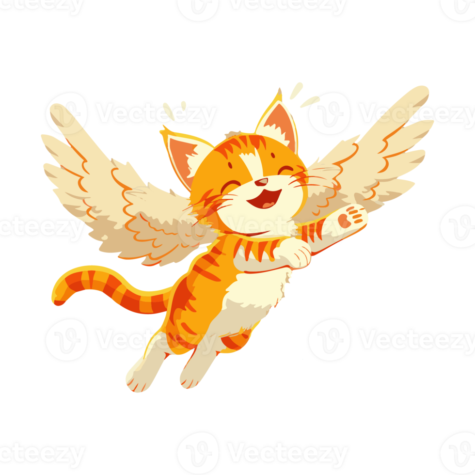 A cat flying through the sky 47763980 PNG A cat flying through the sky 47763980 PNG
