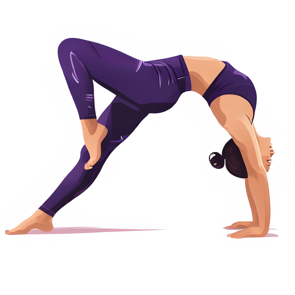 Girl stretching her body 47763996 PNG