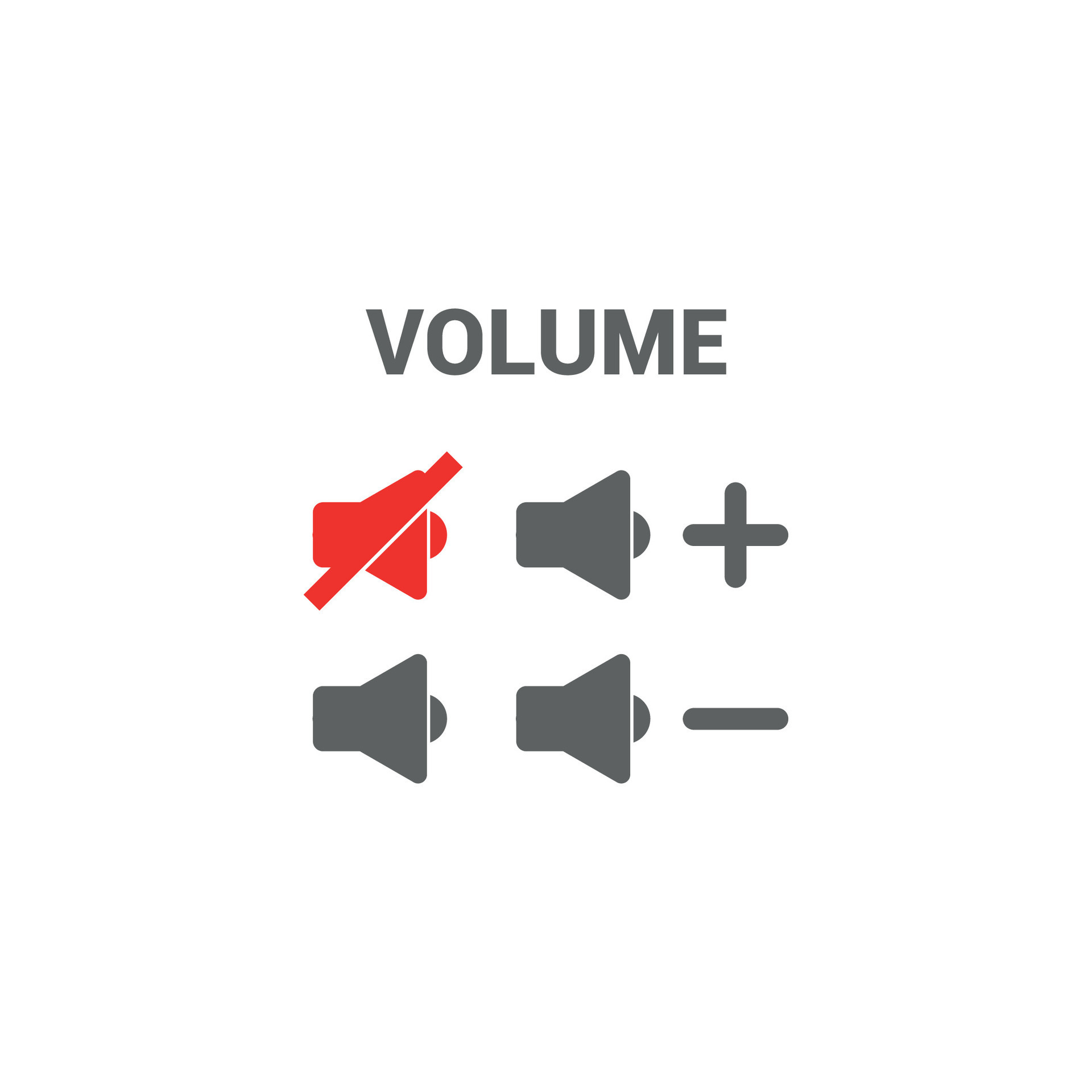 illustration of sound volume control design. 47764117 Vector Art at ...