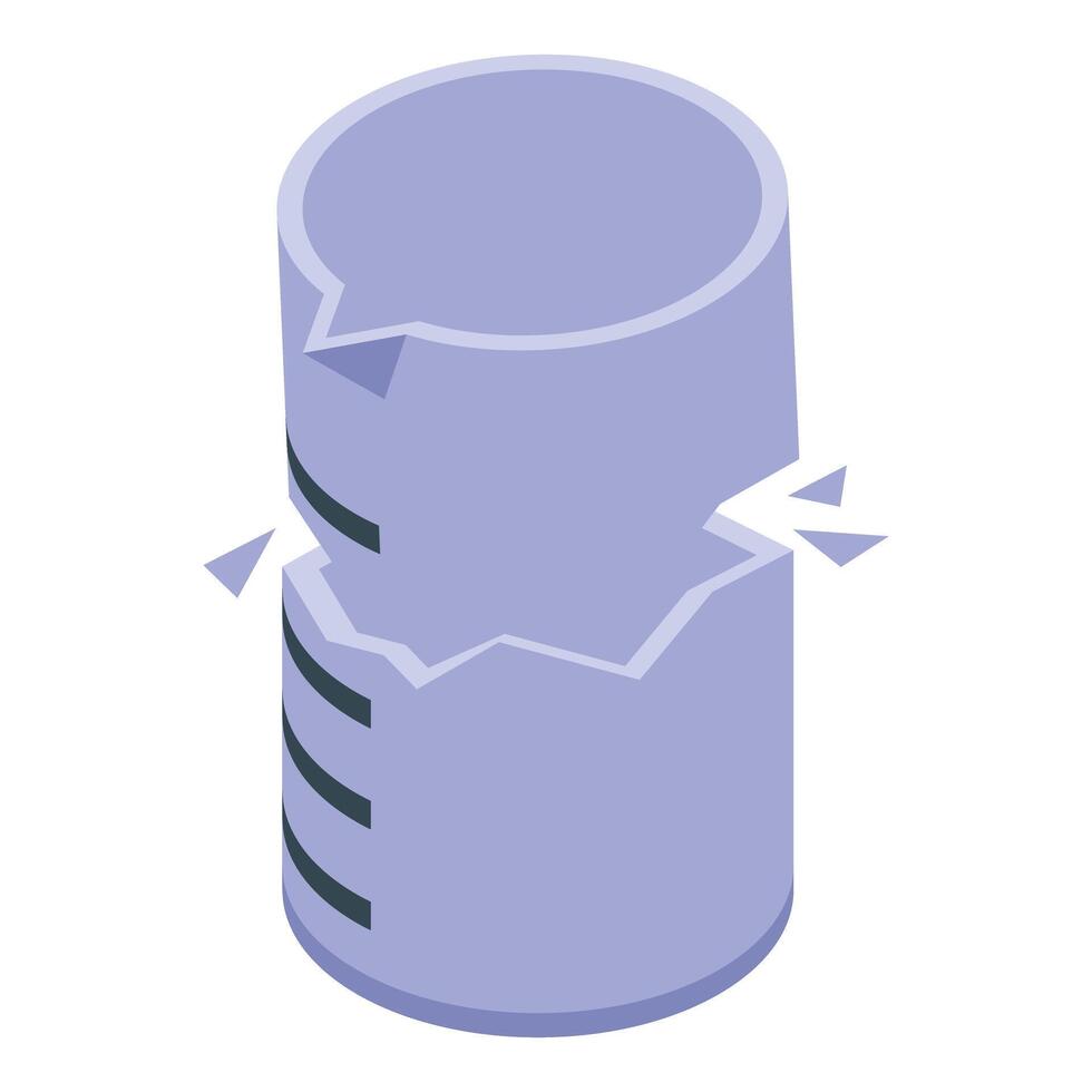 Database crashing showing loss of information 47786378 Vector Art at ...