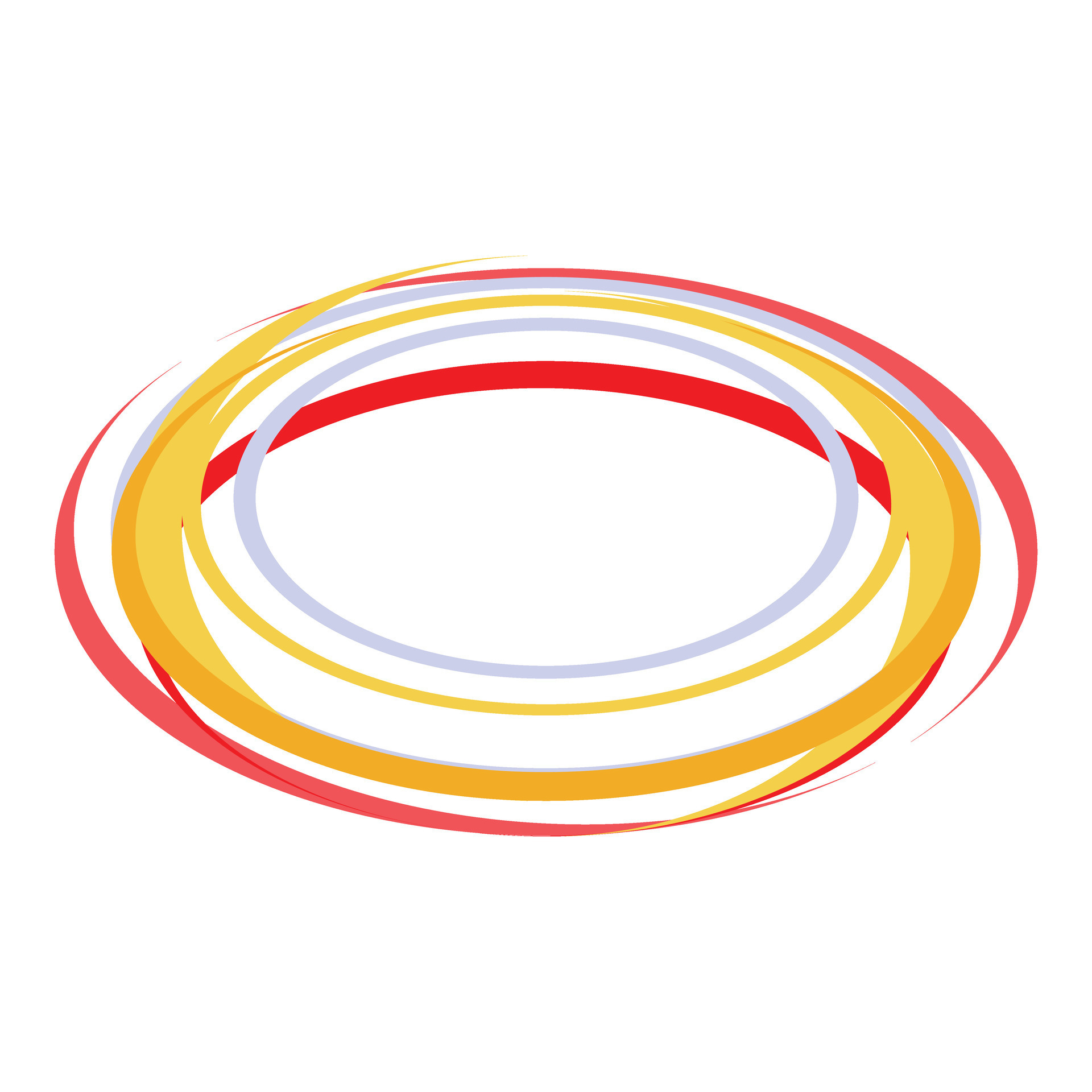 Colorful abstract swirl design element creating oval shape 47786433 ...