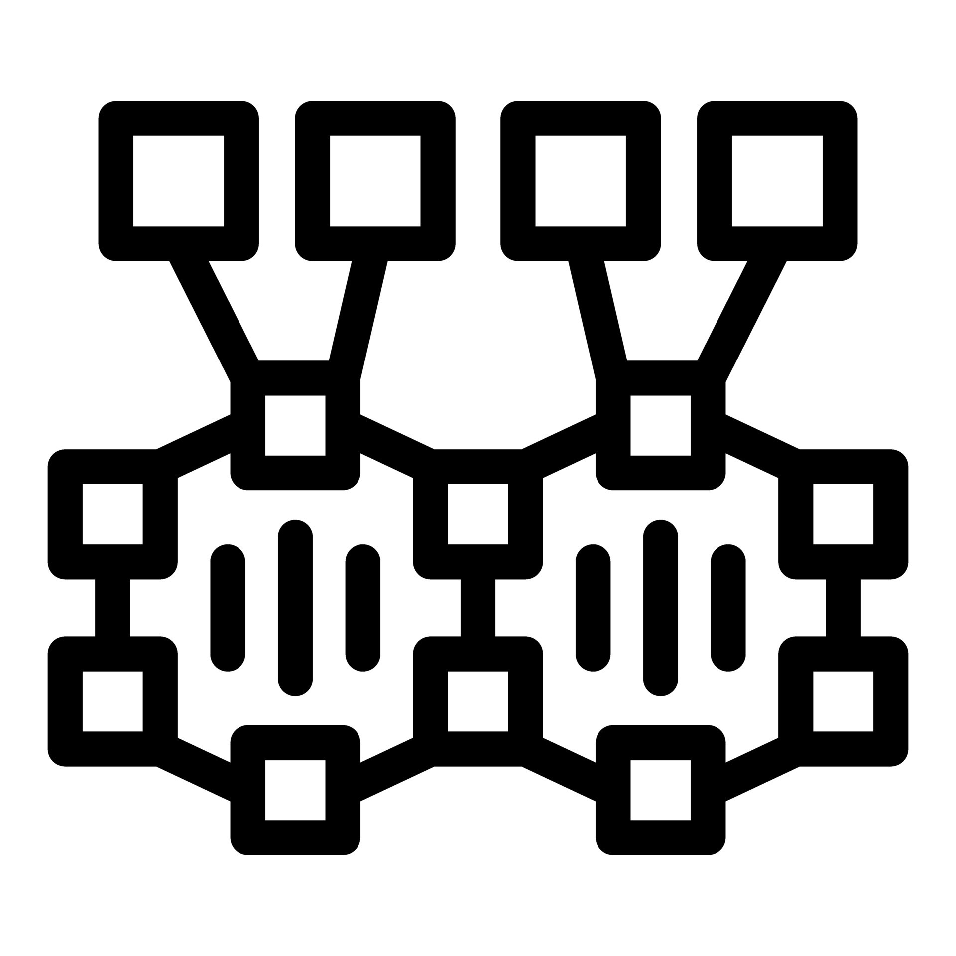 Complex Data Structure Connecting Multiple Nodes Through Intricate