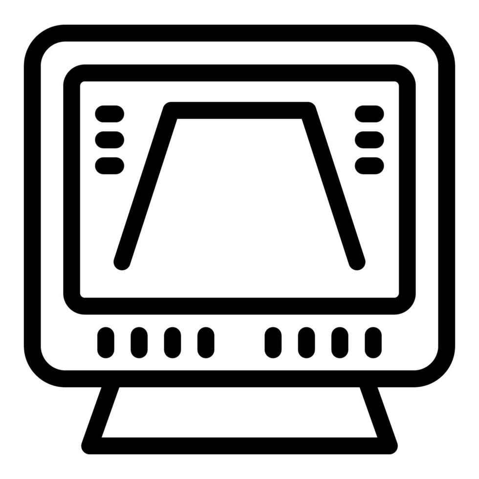Computer Showing Decreasing Line Graph Icon 47787592 Vector Art At Vecteezy