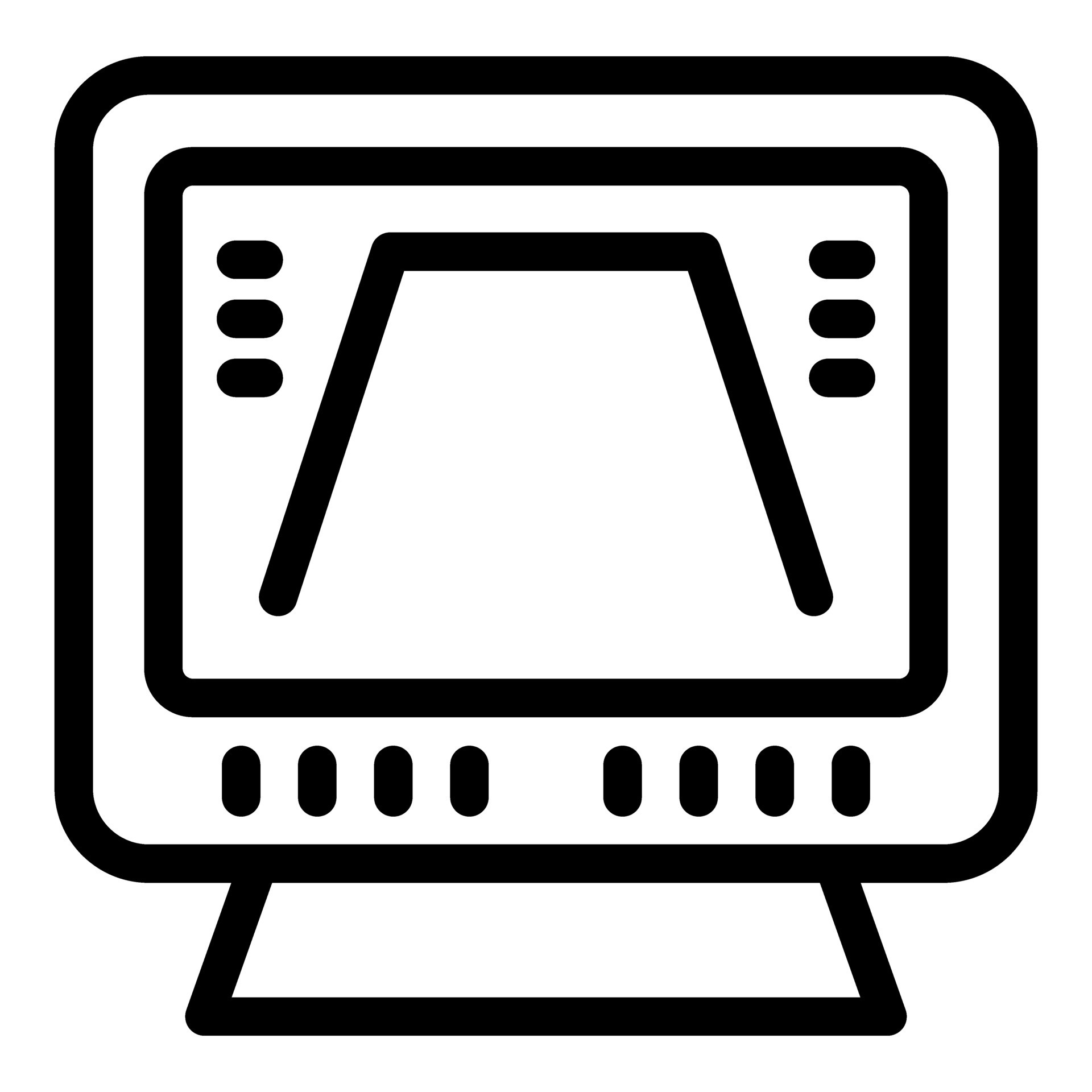 Computer showing decreasing line graph icon 47787592 Vector Art at Vecteezy