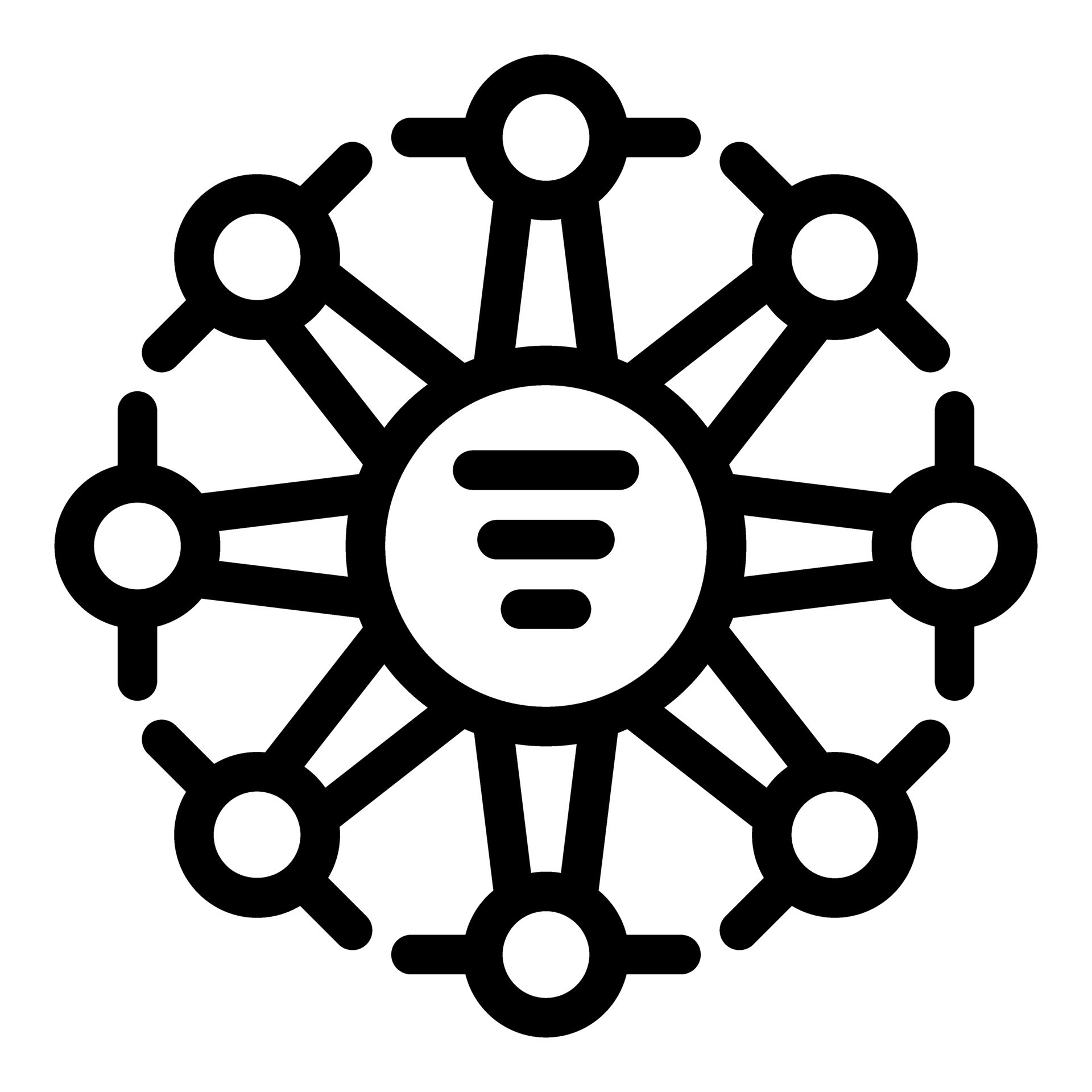 Network hub connecting multiple devices with data transferring 47787800 Vector Art at Vecteezy