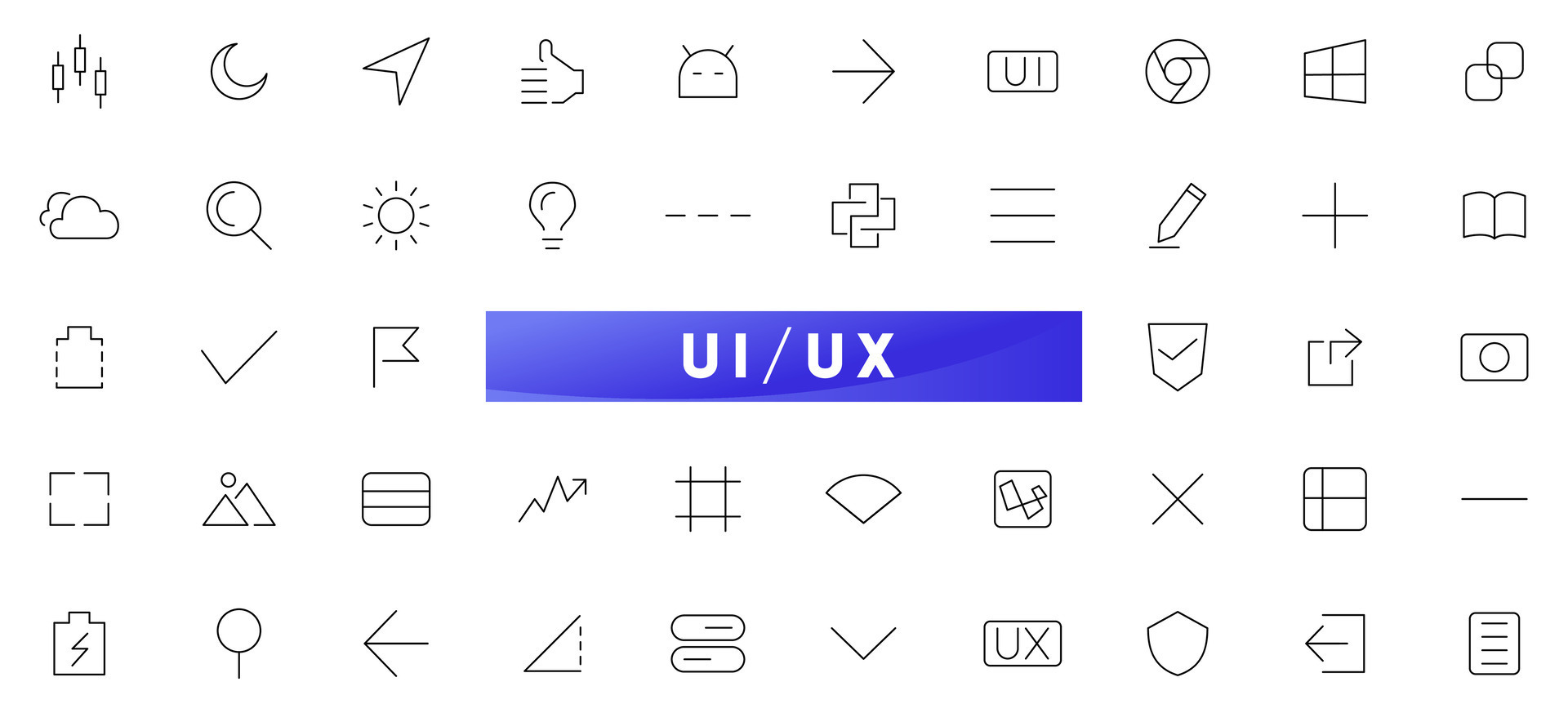 Basic Interface Ux Ui Linear Icon Set Ui Ux Interface Icons User Profile Message App Ui