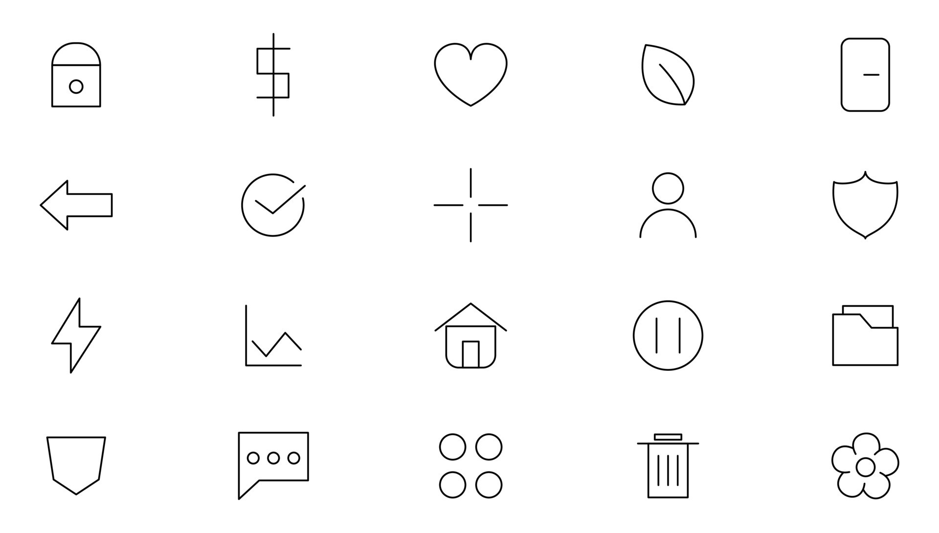 Basic Interface Ux Ui Linear Icon Set Ui Ux Interface Icons User Profile Message App