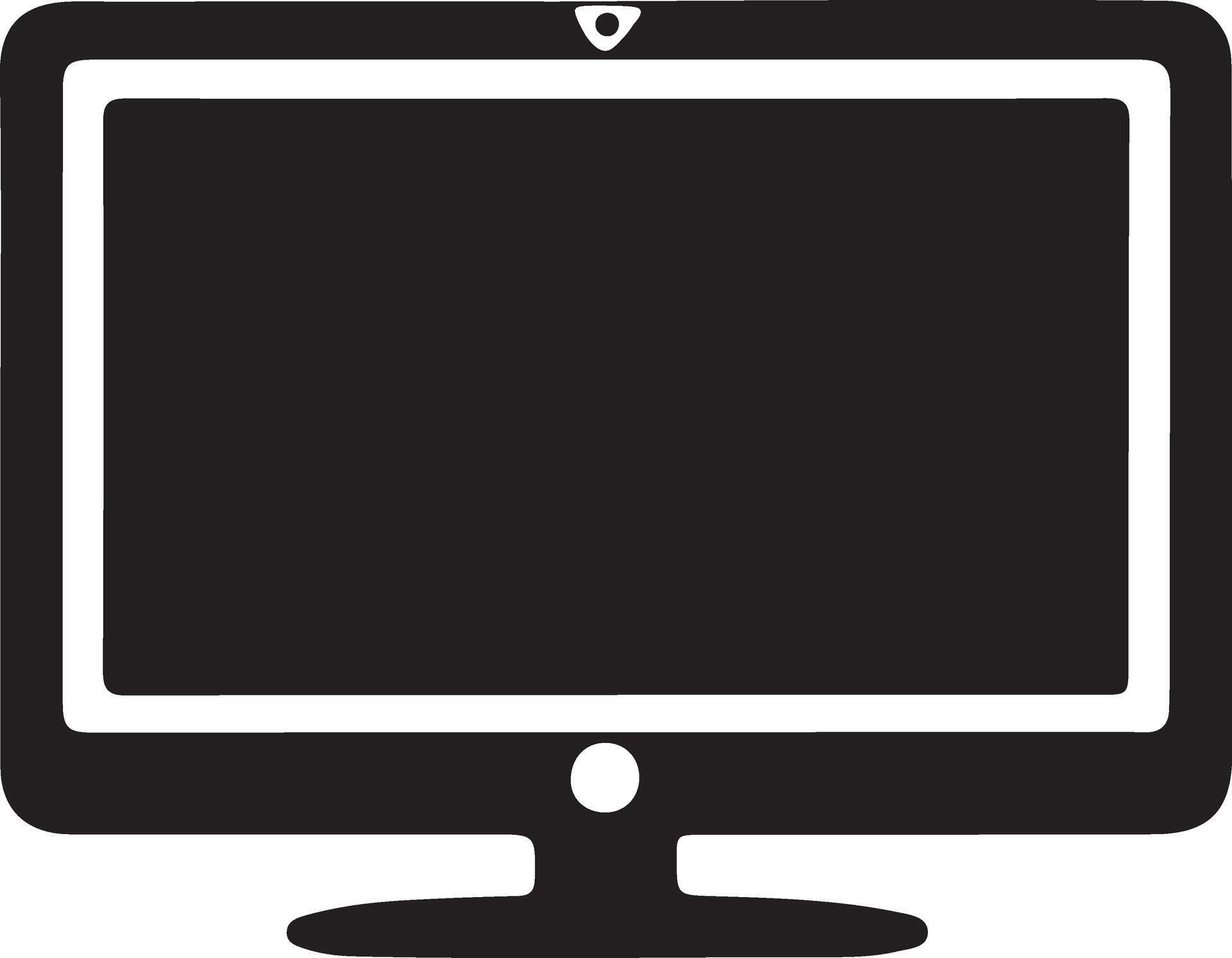 Computer Screen line icon set. desktop pc monitor line icon. computer ...