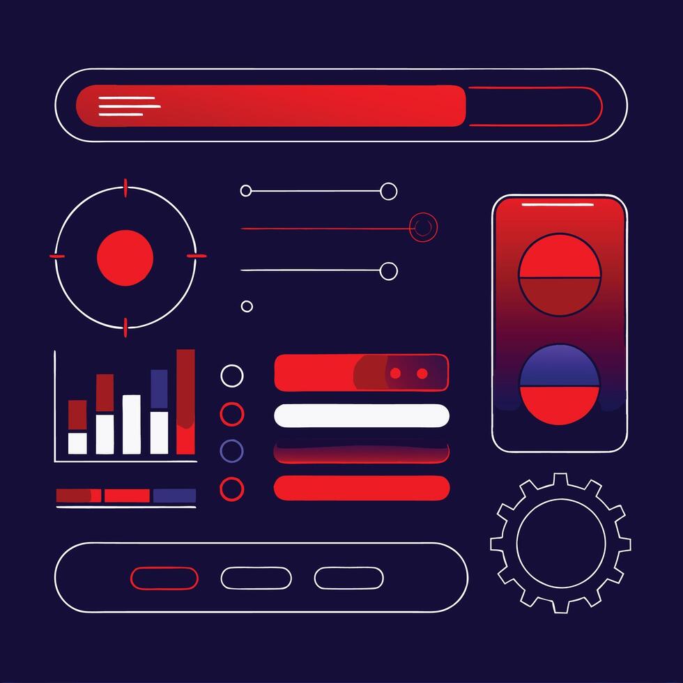 Simple Web UI elements kit graphic 47800495 Vector Art at Vecteezy Simple Web UI elements kit graphic 47800495 Vector Art at Vecteezy