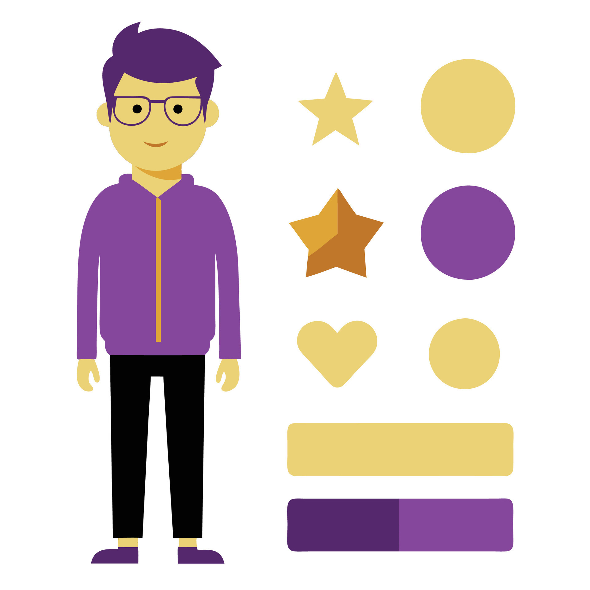 Simple Web Ui Elements Kit Graphic 47800737 Vector Art At Vecteezy