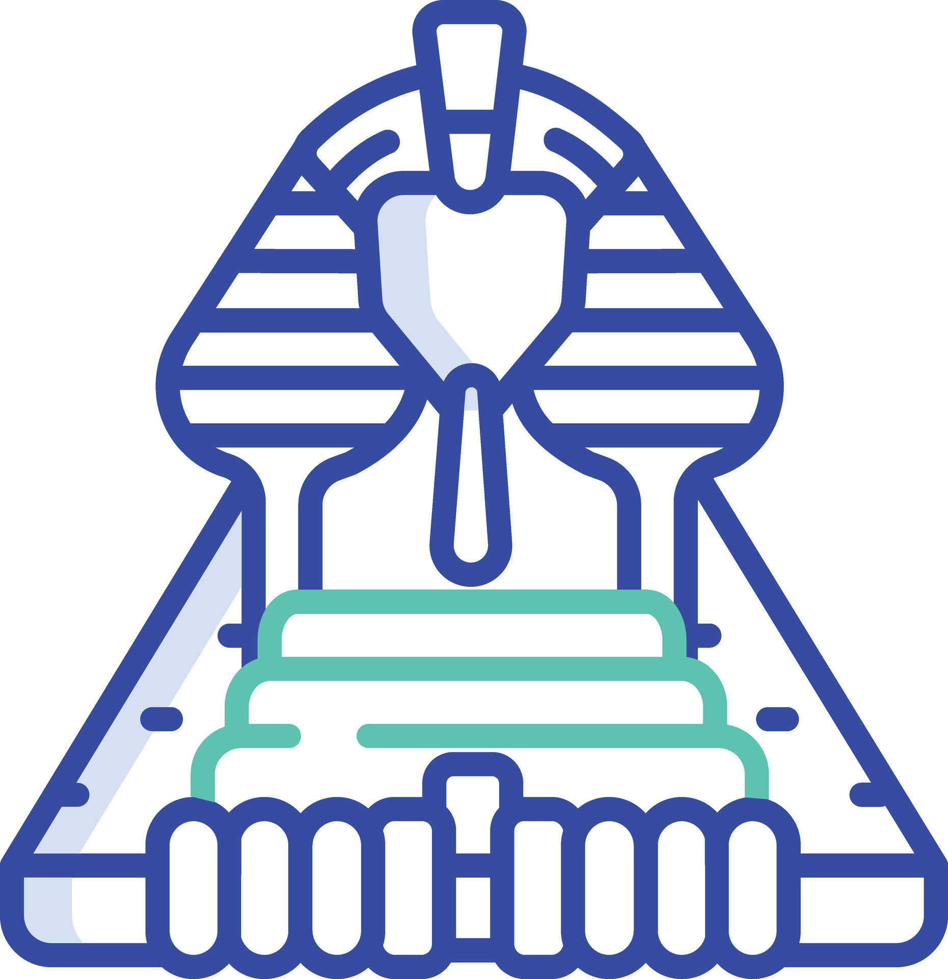 Sphinx outline color illustration 47801051 Vector Art at Vecteezy