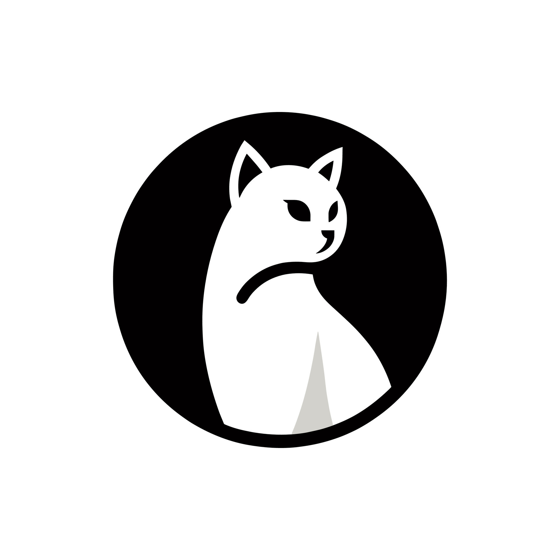 adorable gato logo con un linda y juguetón diseño. Perfecto para mascota historias, animal ...