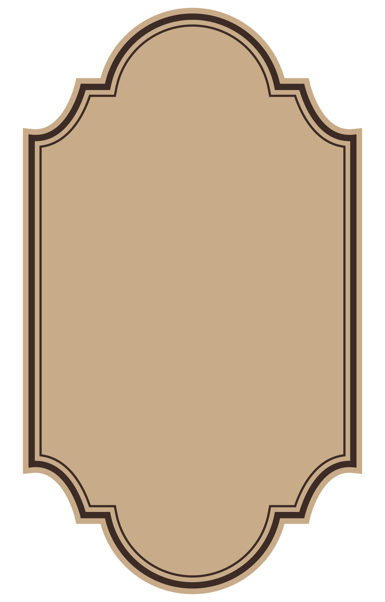 Classic vintage wedding badge brown background message frame 47810021 ...