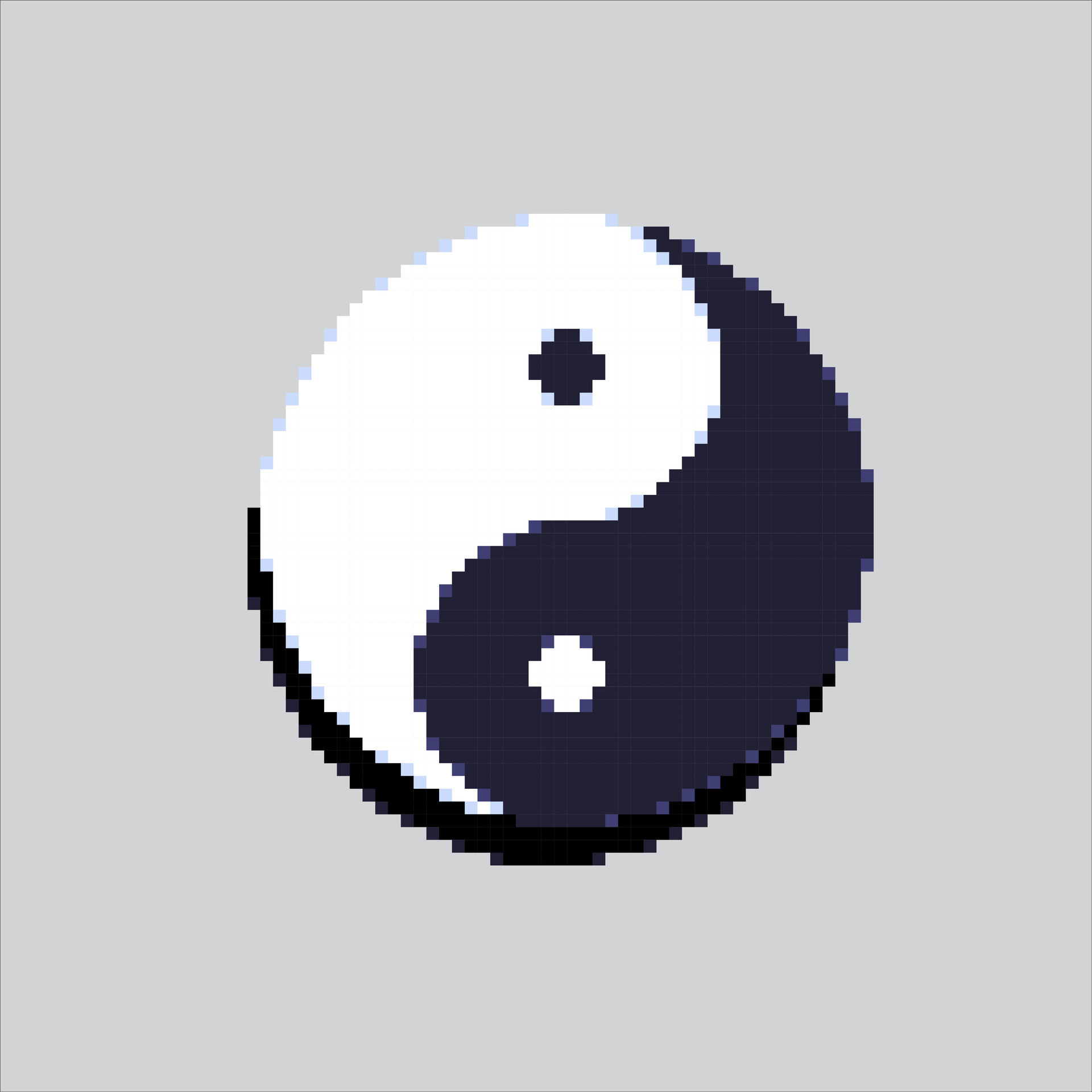 Pixel Art Illustration Yin Yang Symbol Pixelated Yin Yang Symbol Yin Yang Symbol Pixelated For