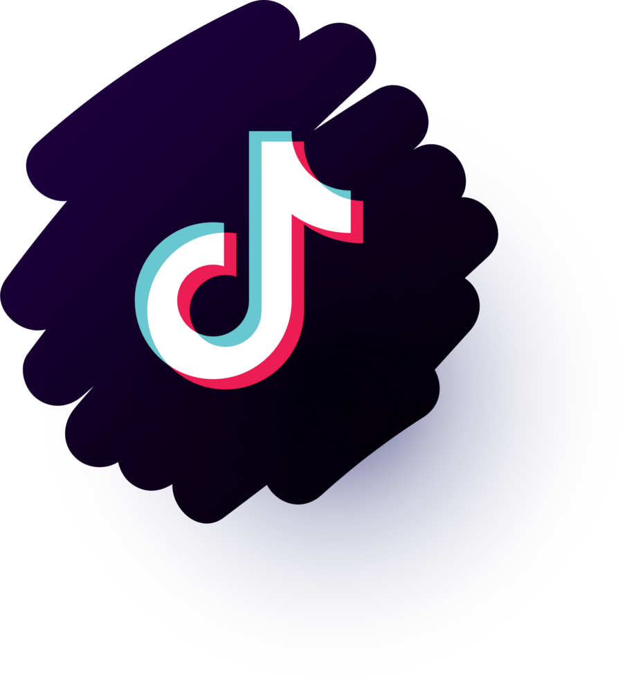 Tik tok logo glitch icon 47815752 PNG