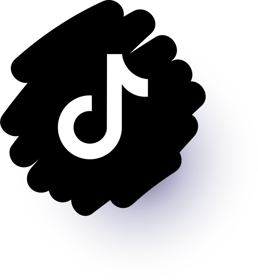 Tik tok black and white logo 47815757 PNG