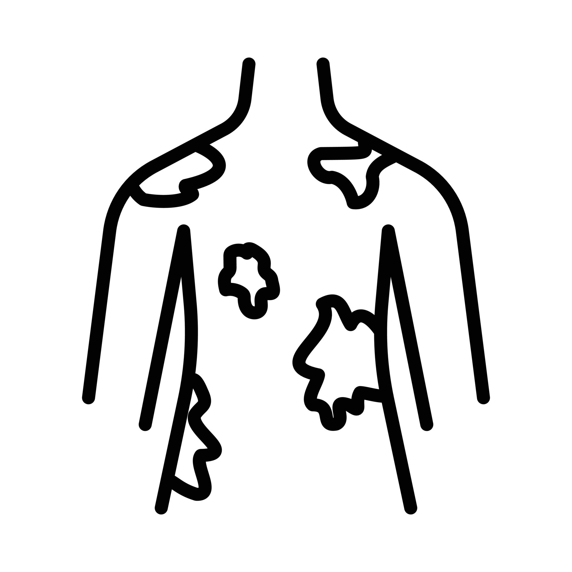 Contact Dermatitis Icon Linear Logo Mark In Black And White 47819895