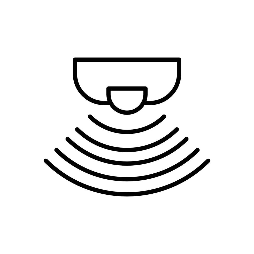 Sensor icon linear logo mark in black and white 47820266 Vector Art at ...