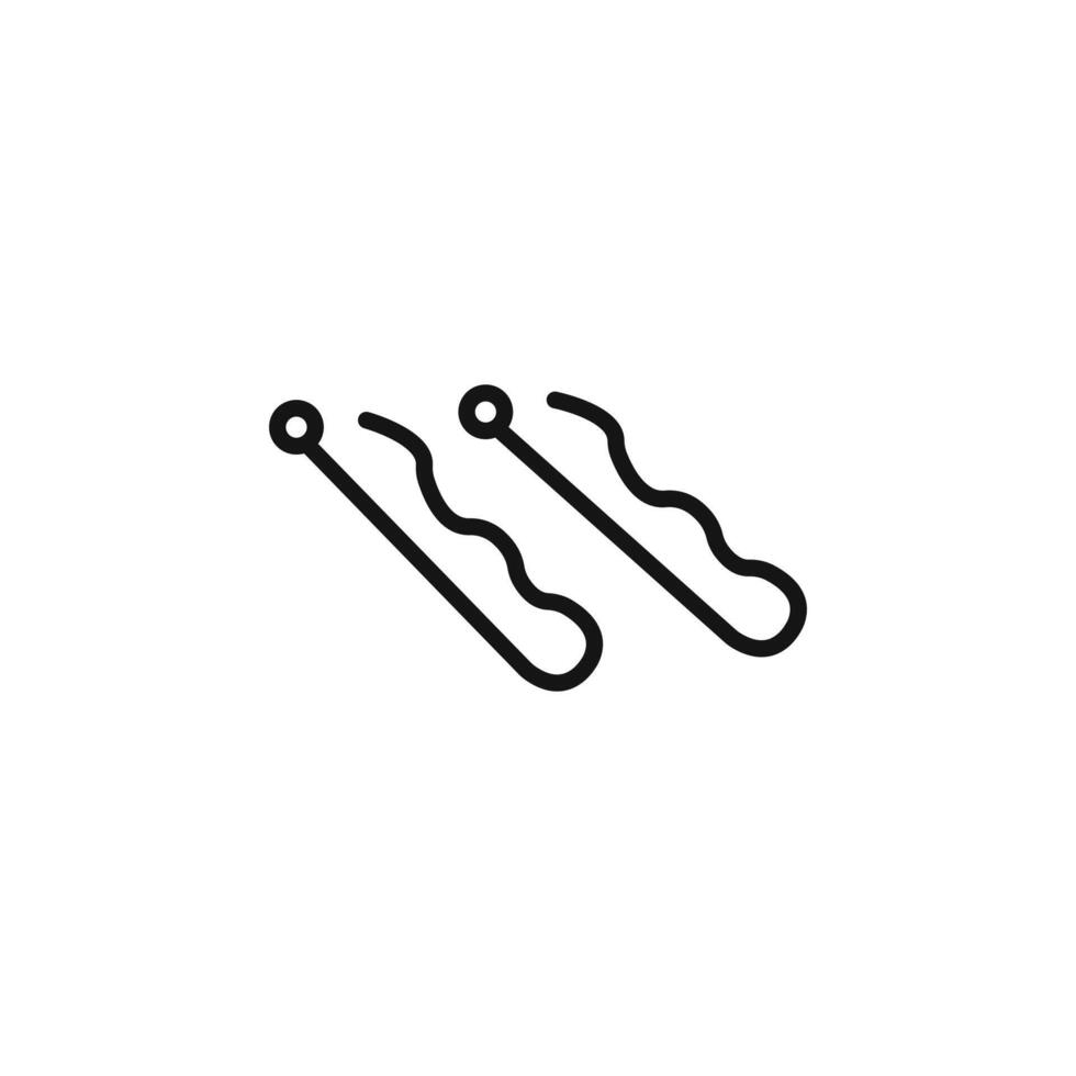 Bobby Pins Icon Outline Collection In Black 47820439 Vector Art At Vecteezy