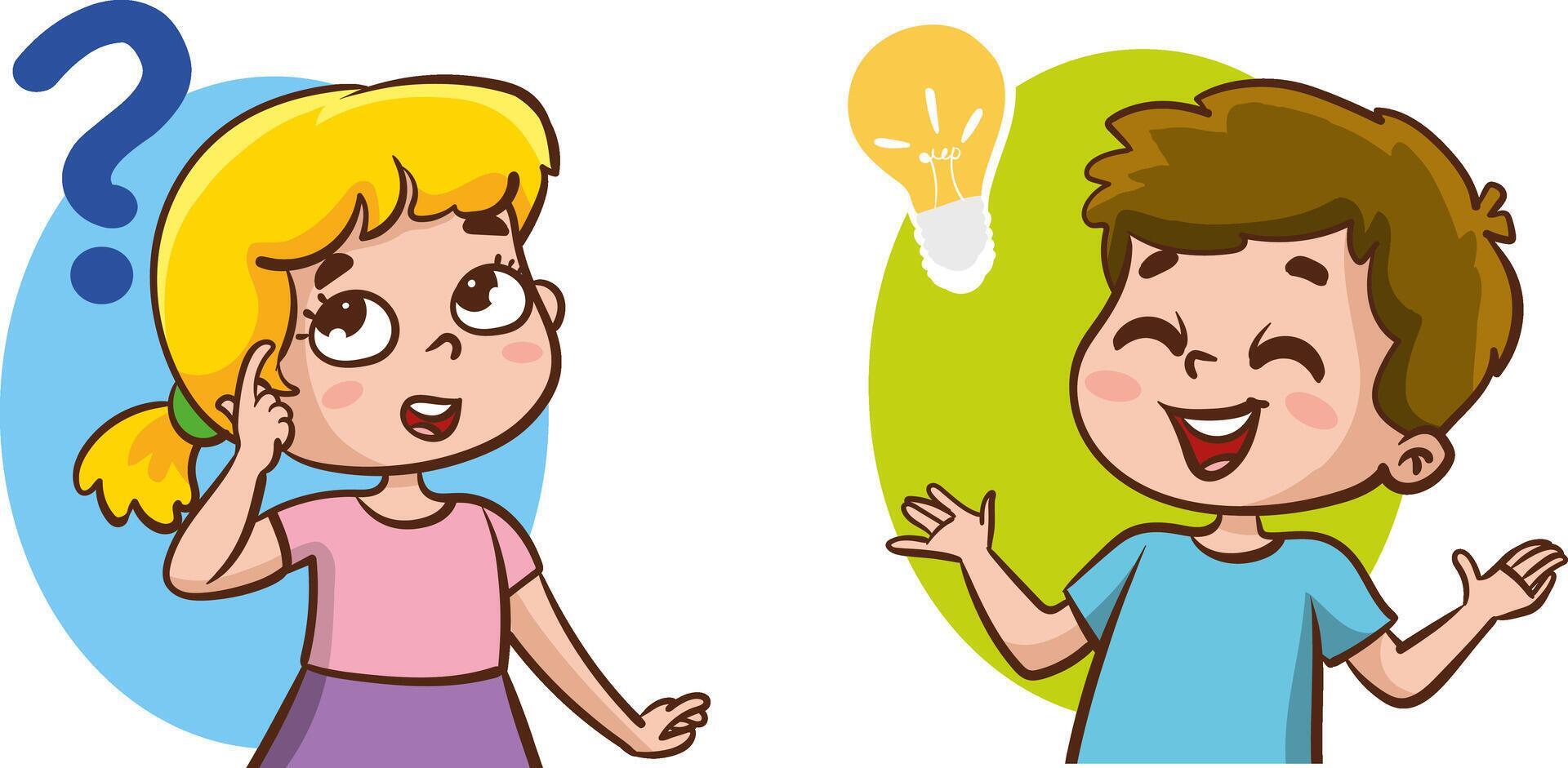 Problem solving concept. Cute kid boy thoughtful ask question. confused ...