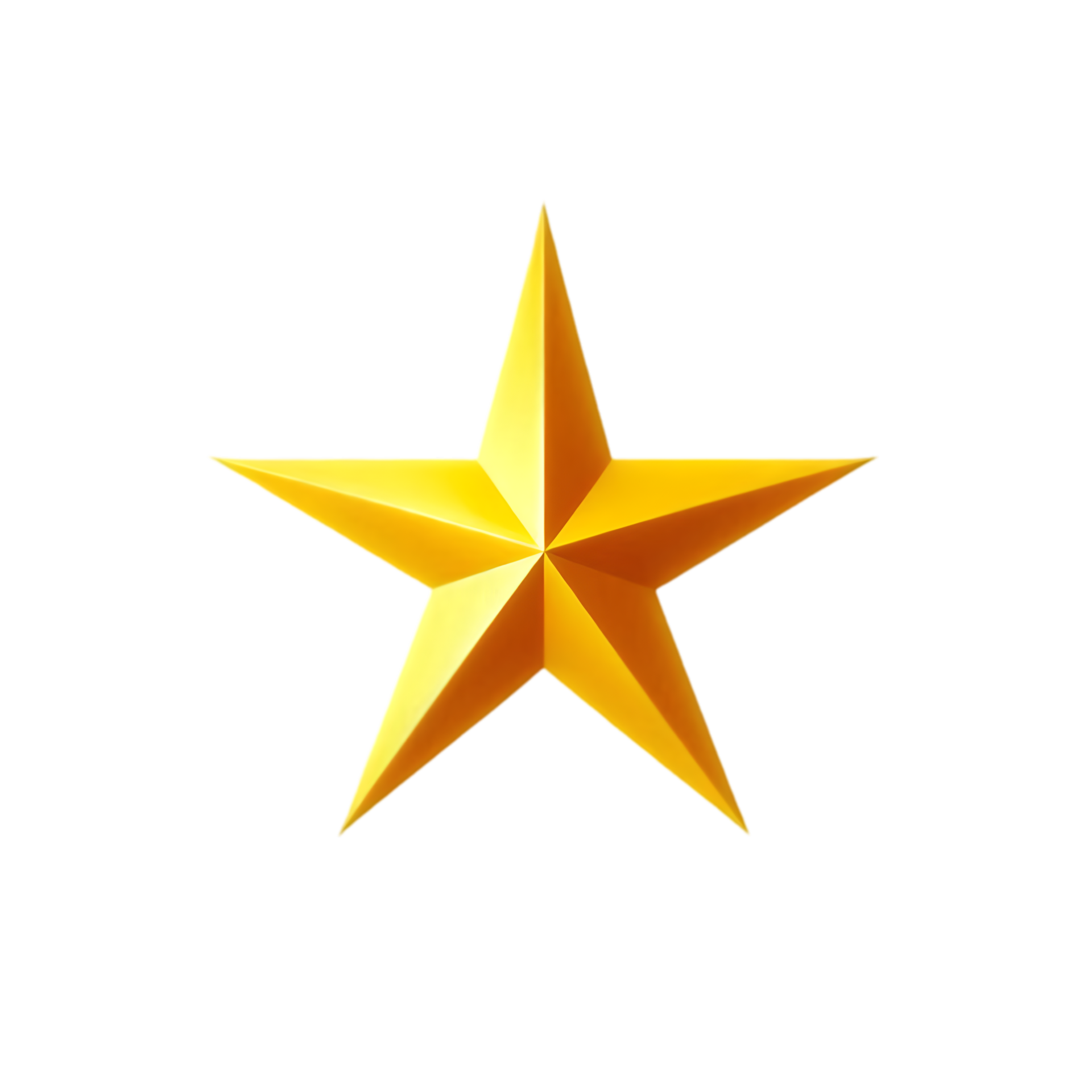 Gold star icon on transparent background 47824705 PNG