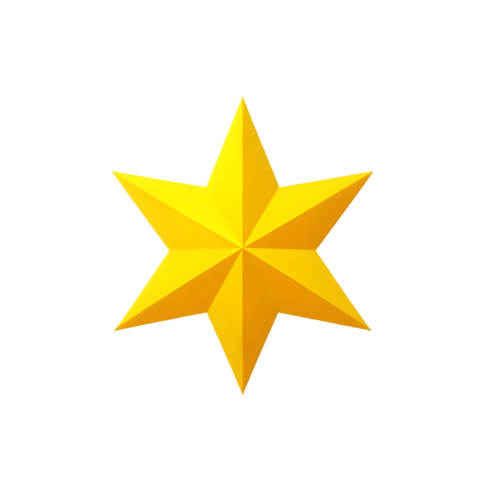 Yellow star on a transparent background 47824711 PNG