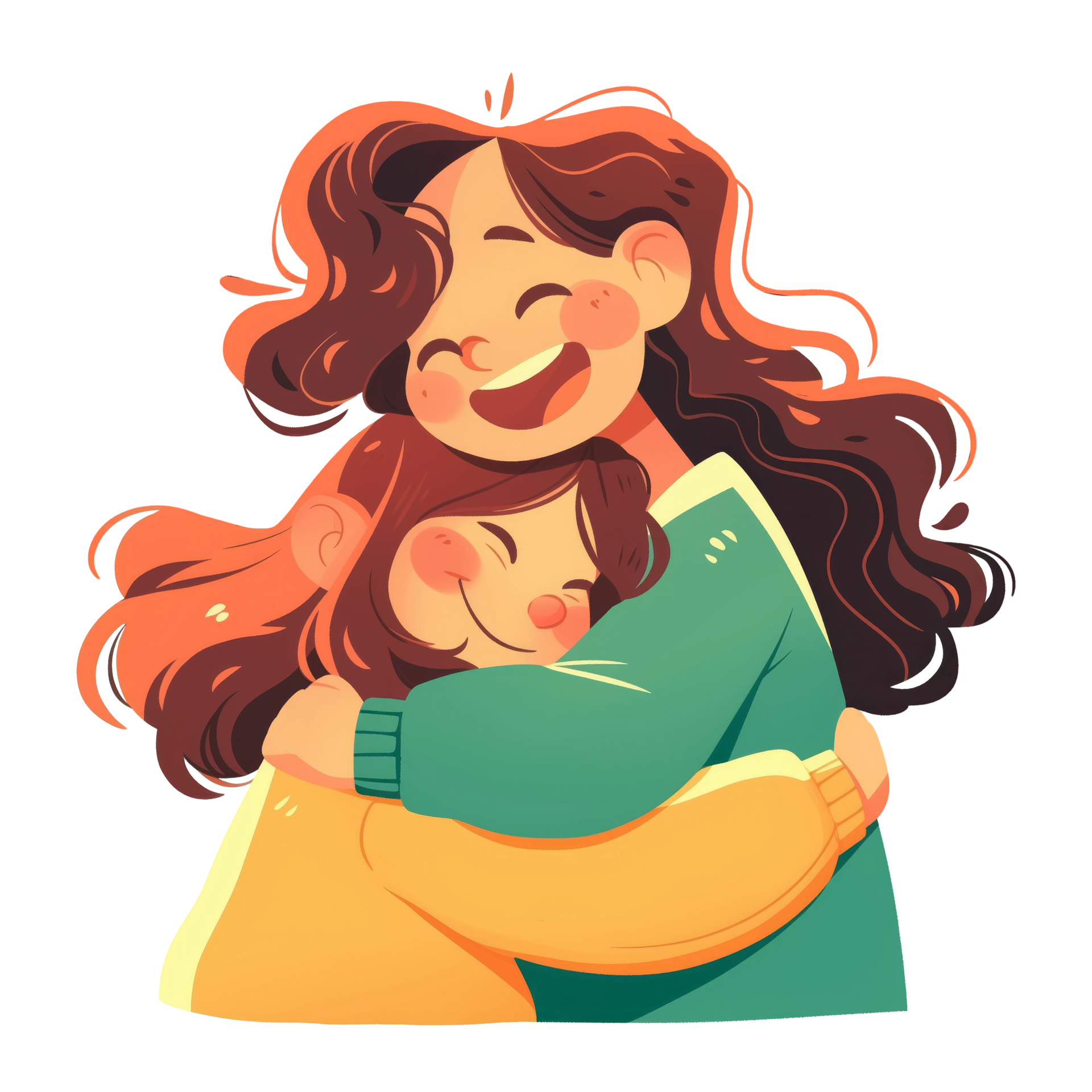 Beautiful mother hugging her children 47824747 PNG Beautiful mother hugging her children 47824747 PNG