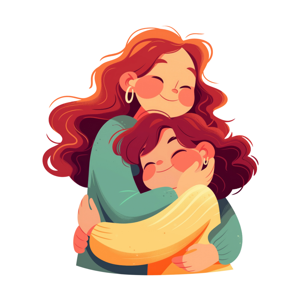 Cheerful mother hugging her daughter 47824776 PNG Cheerful mother hugging her daughter 47824776 PNG