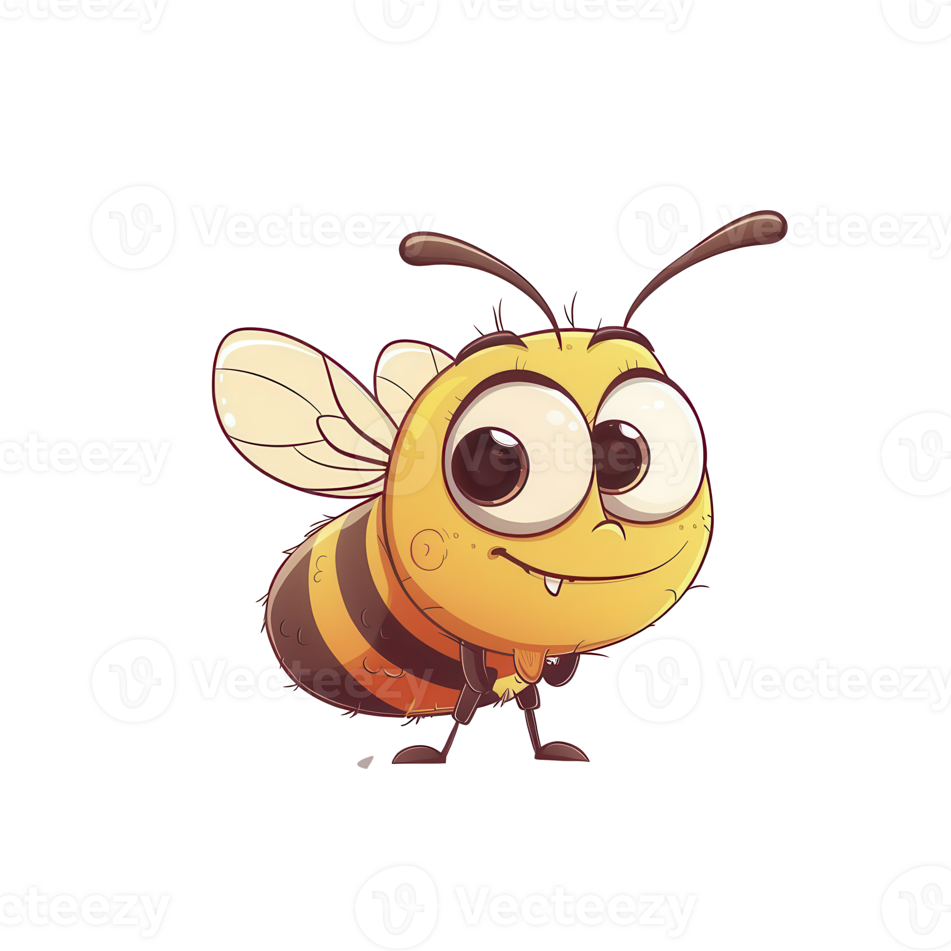 An Adorable Bee Character Cartoon Style Playful And Cheerful Vibrant Colors Isolated On
