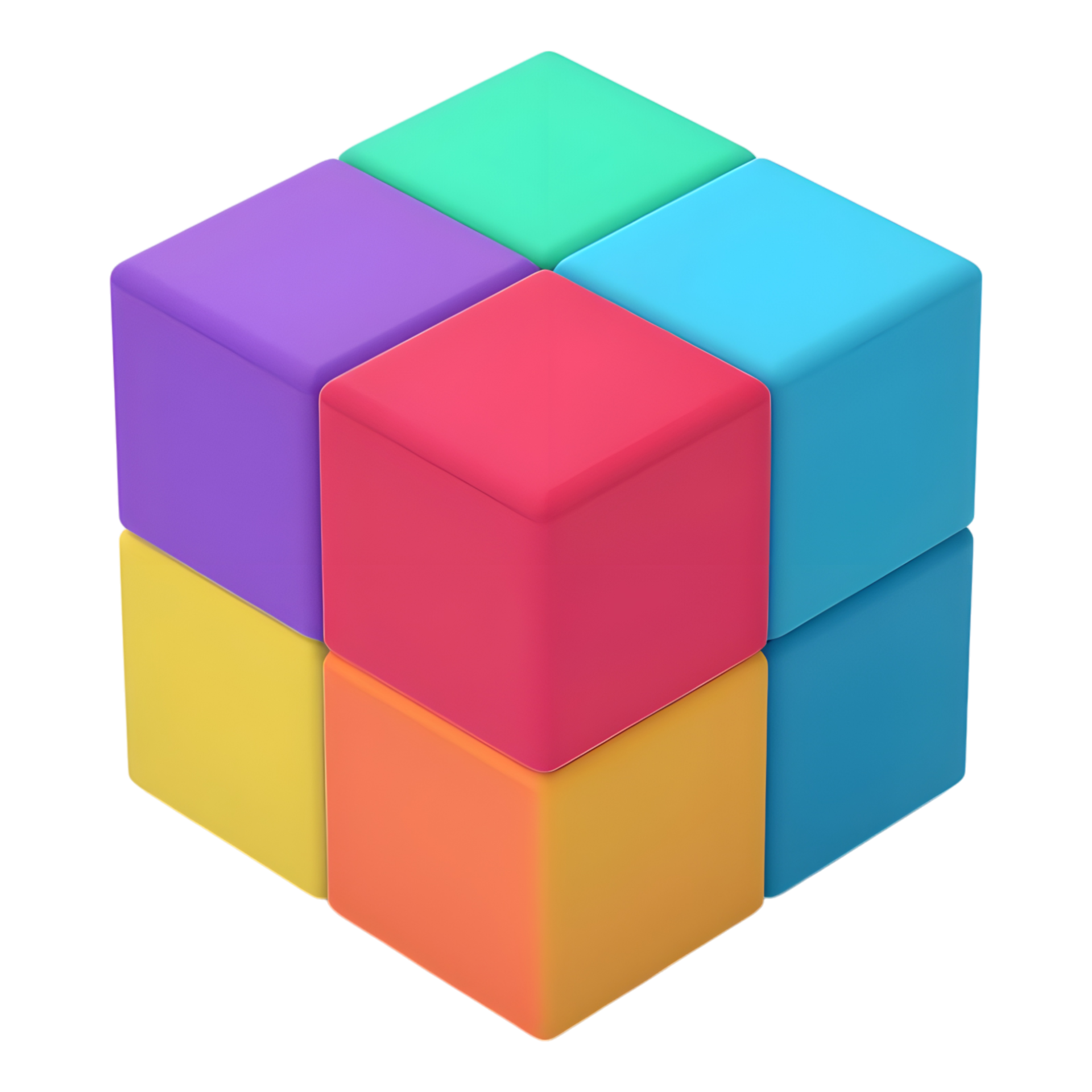3d cube icon against transparent background 47825967 PNG