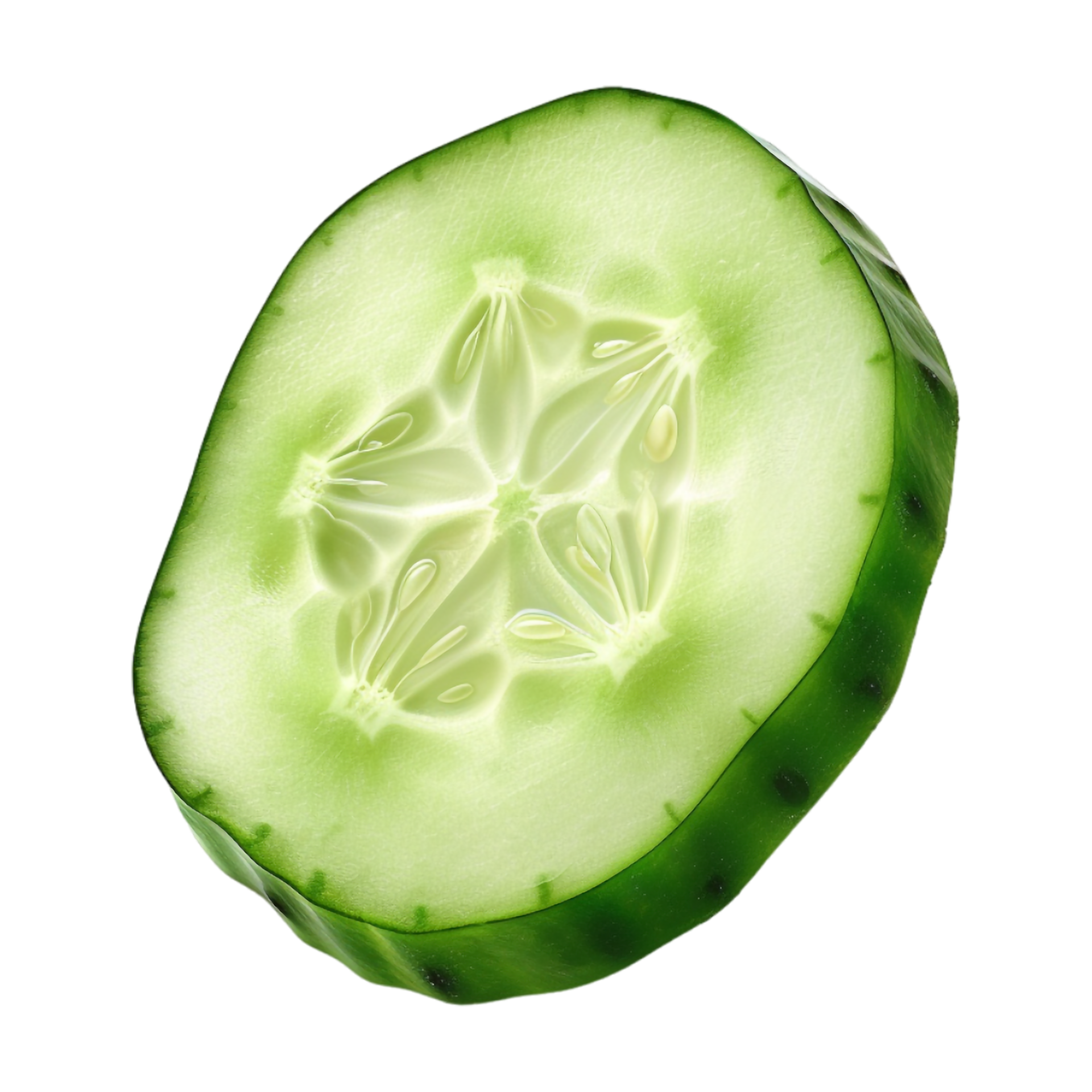 Cucumber Slice on Transparent Background 47828114 PNG