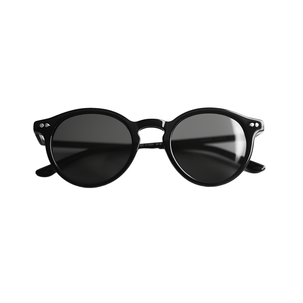 Black Round Sunglasses Isolated On White Background 47831568 Png