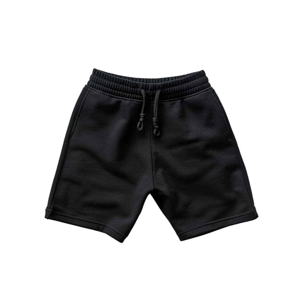 Black Drawstring Shorts Isolated On White Background 47831608 Png