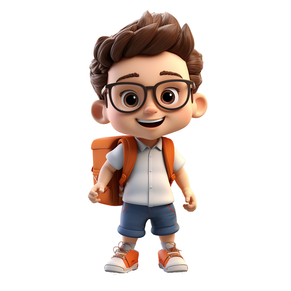 Baby boy with school dress on transparent background 47832695 PNG