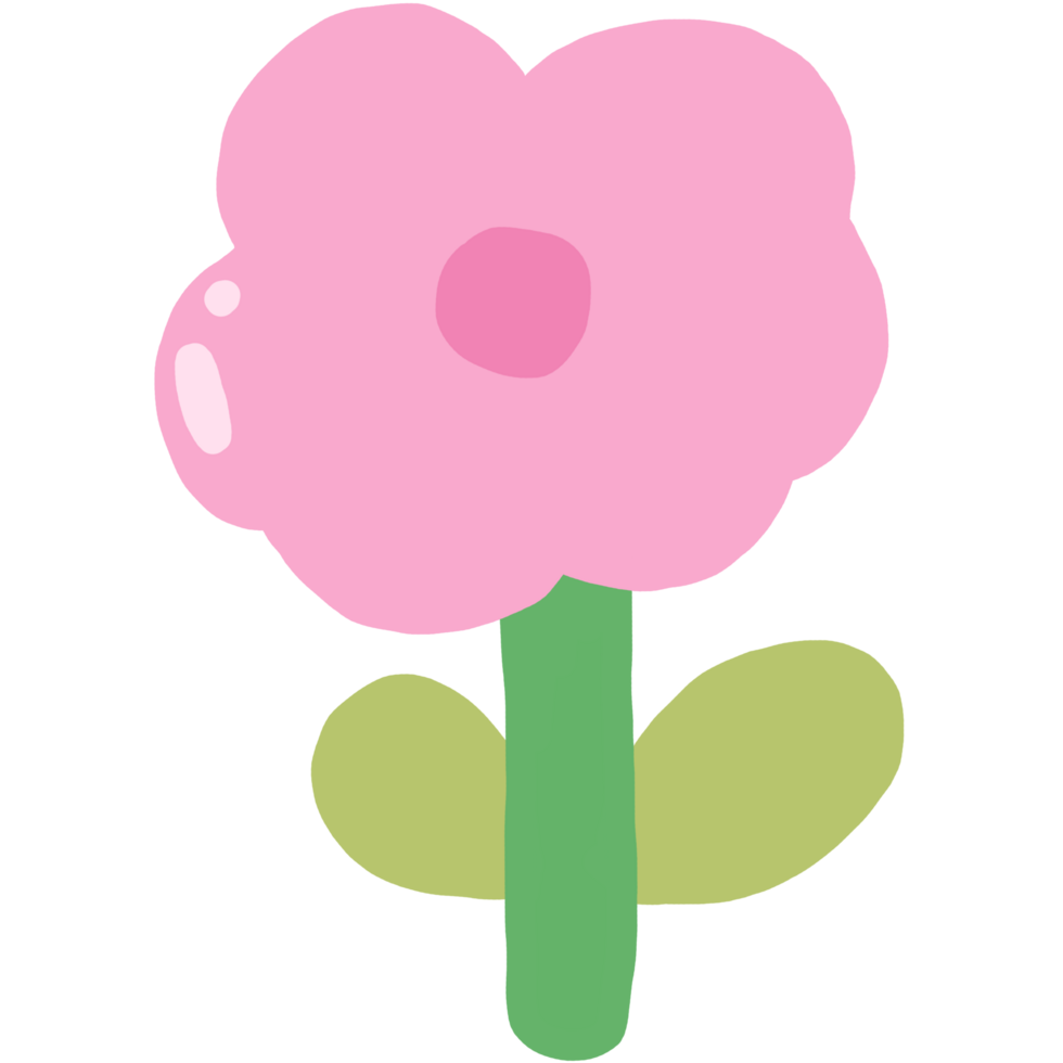 cute pink flowers cartoon 47834794 PNG