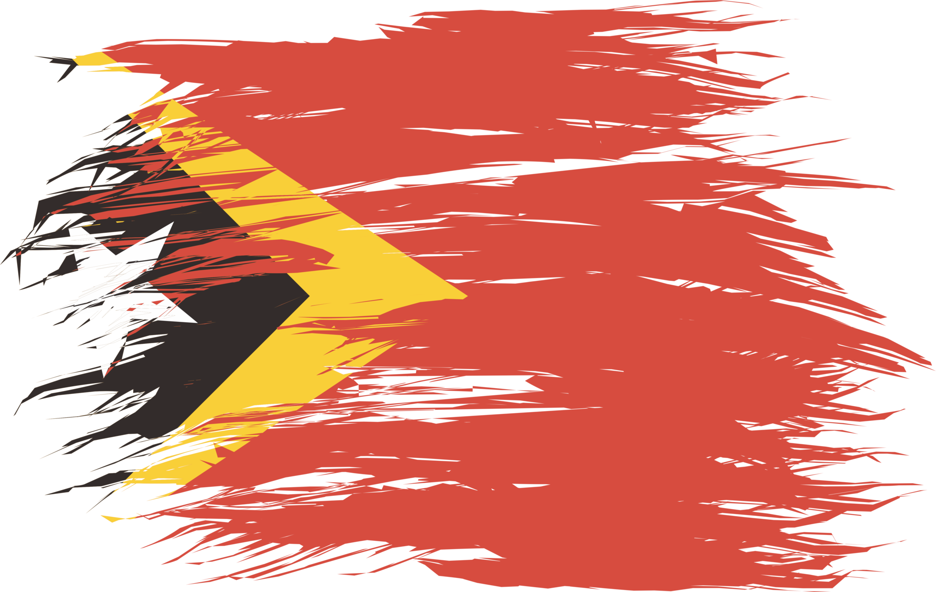 Timor Leste Flag Abstract Shape 47844507 Png