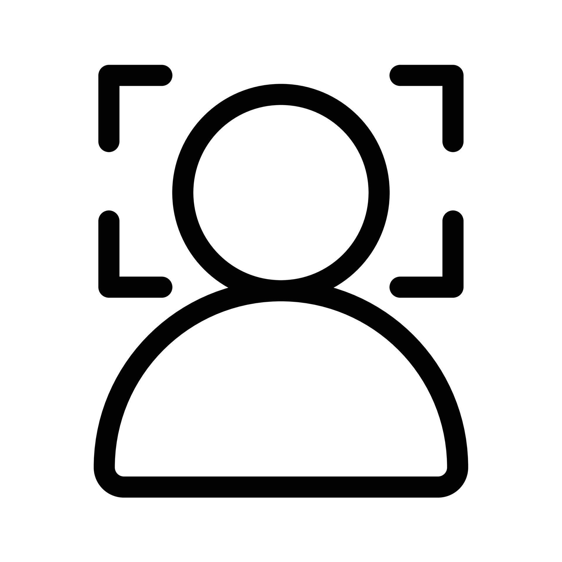 Face Detection Icon Design In Filled And Outlined Style 47848051 Vector