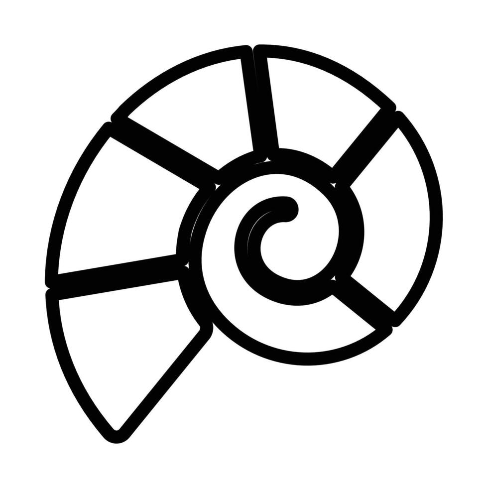 rounded shell icon design in filled and outlined style 47848151 Vector ...