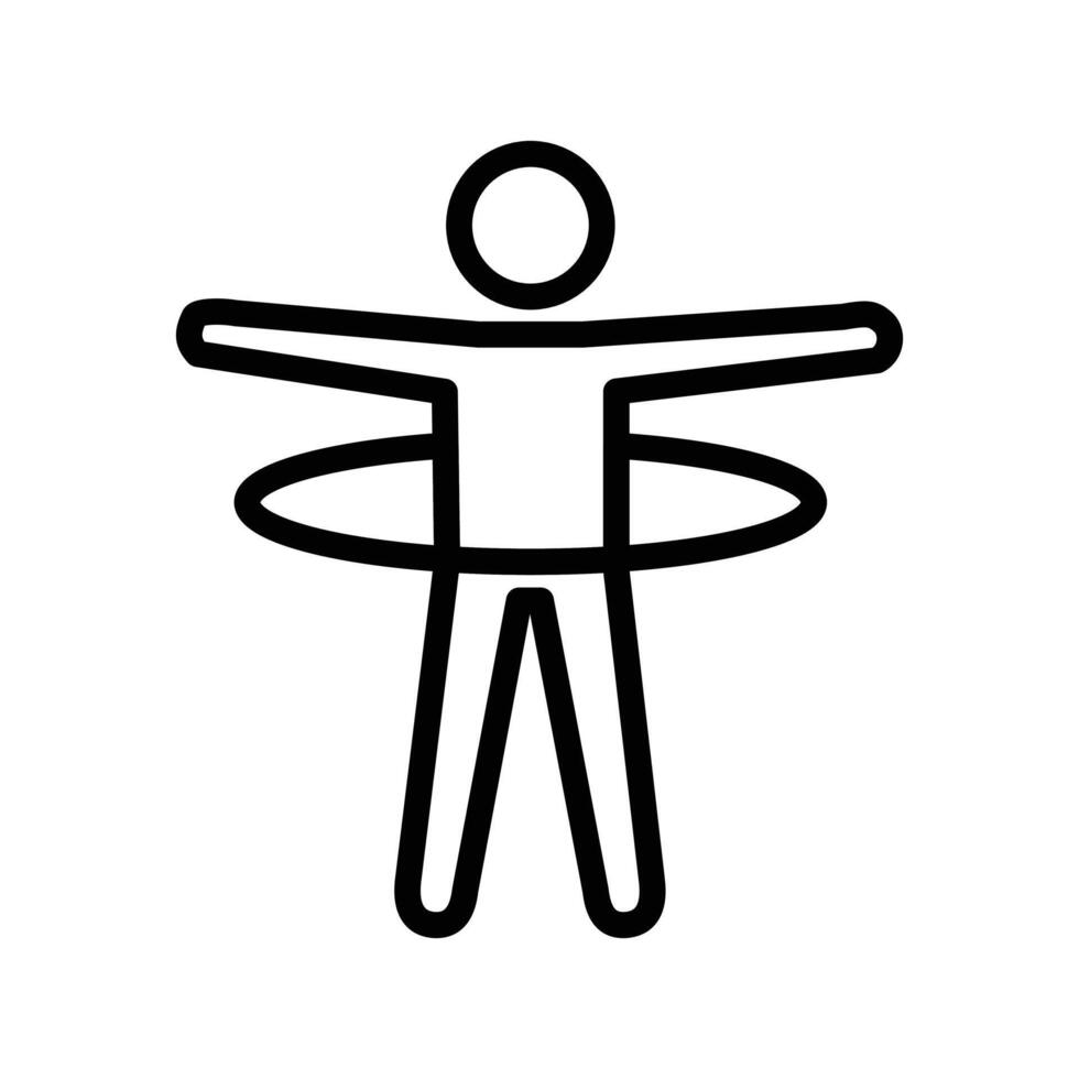 Stick Man Hoop Icon Design In Filled And Outlined Style 47848175 Vector