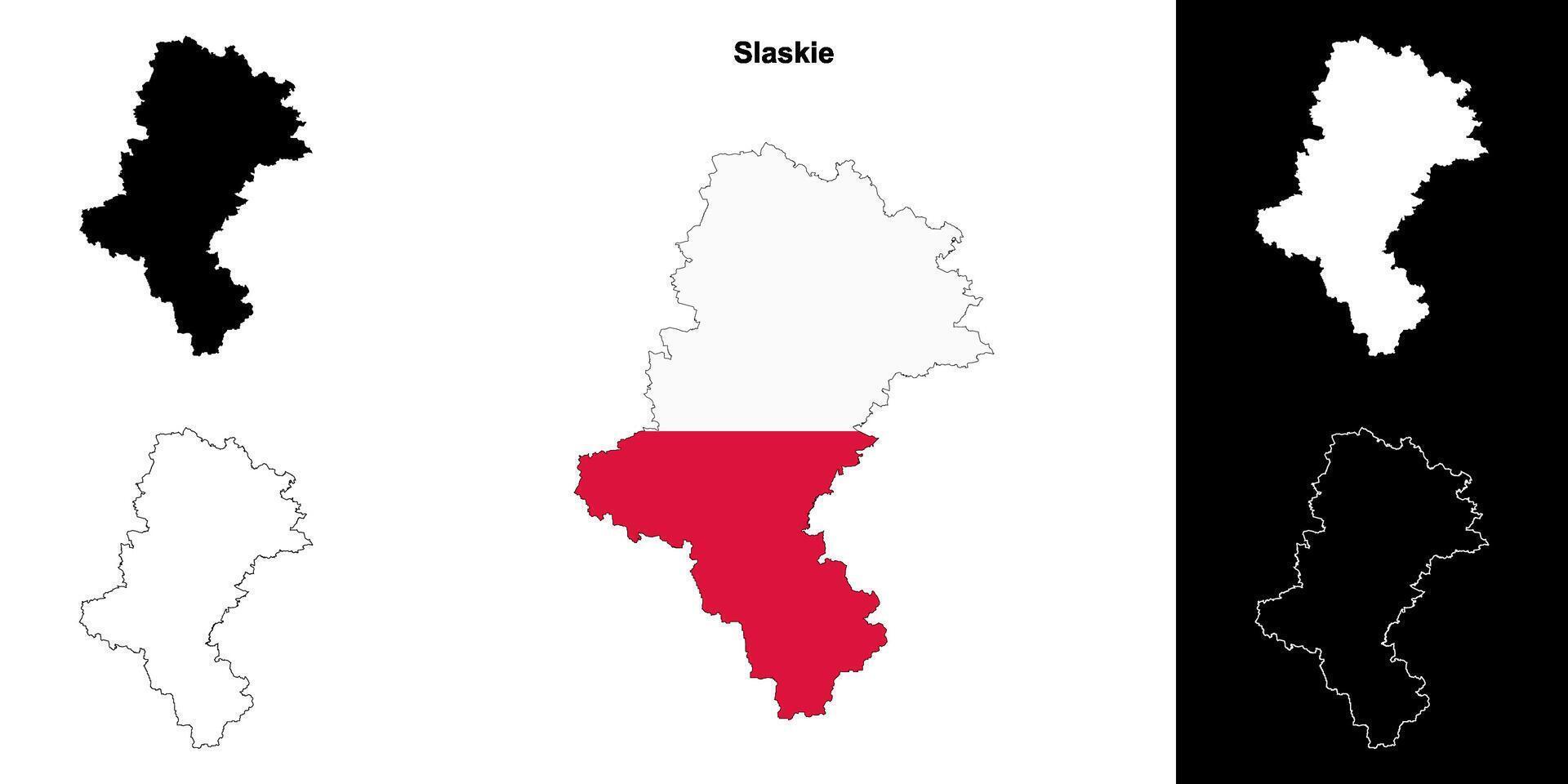 Slaskie province outline map set 47852275 Vector Art at Vecteezy Slaskie province outline map set 47852275 Vector Art at Vecteezy