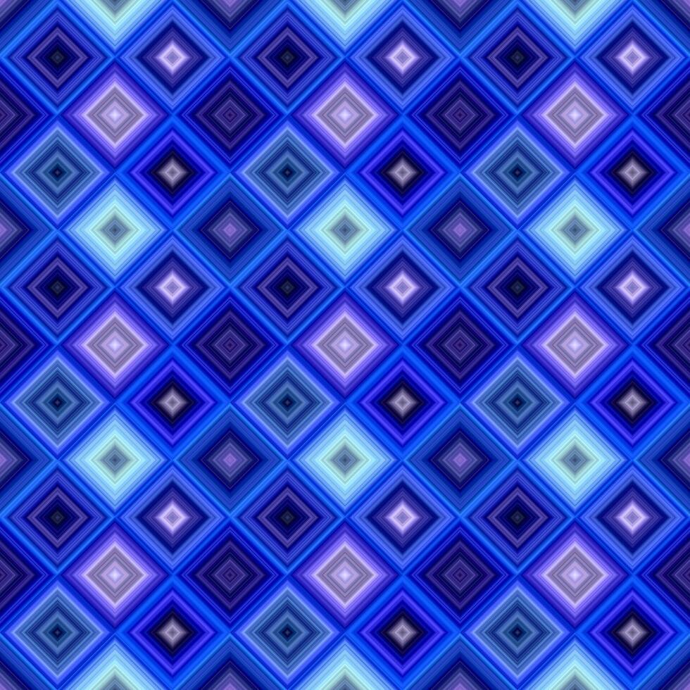 Blue Geometrical Diagonal Square Mosaic Tile Pattern Background Floor