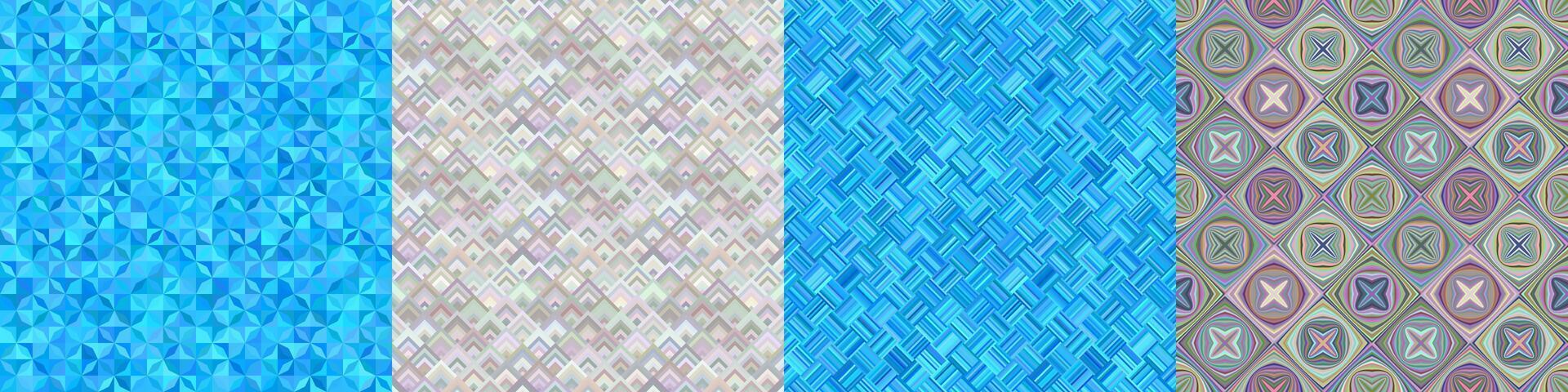 Seamless color geometric pattern set 47852418 Vector Art at Vecteezy