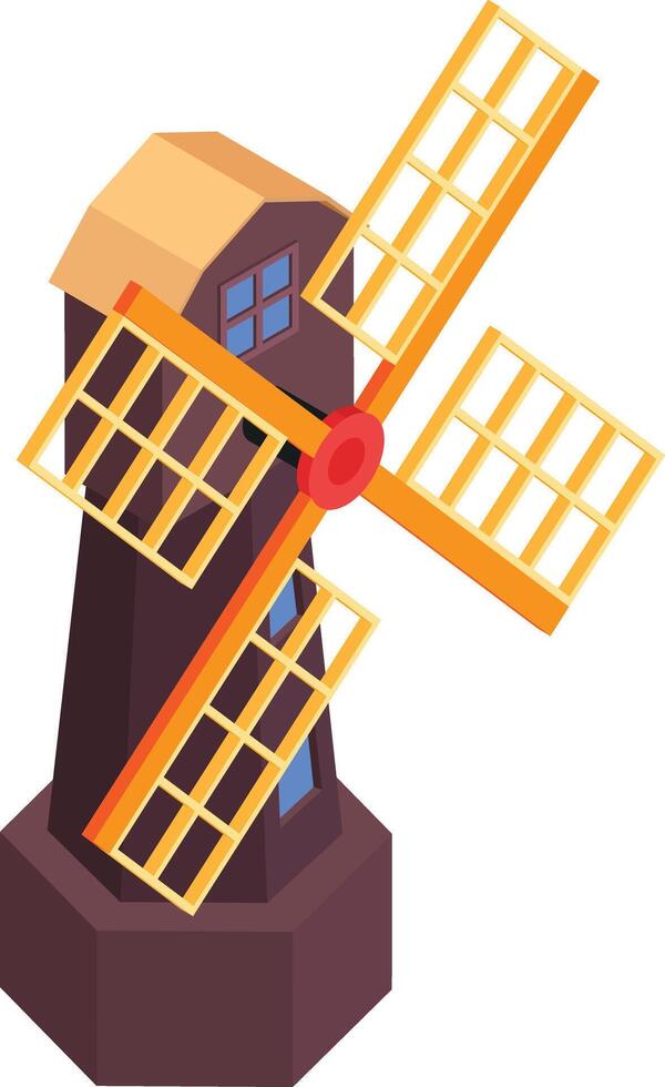 Windmill Isometric Icon 47853241 Vector Art at Vecteezy Windmill Isometric Icon 47853241 Vector Art at Vecteezy
